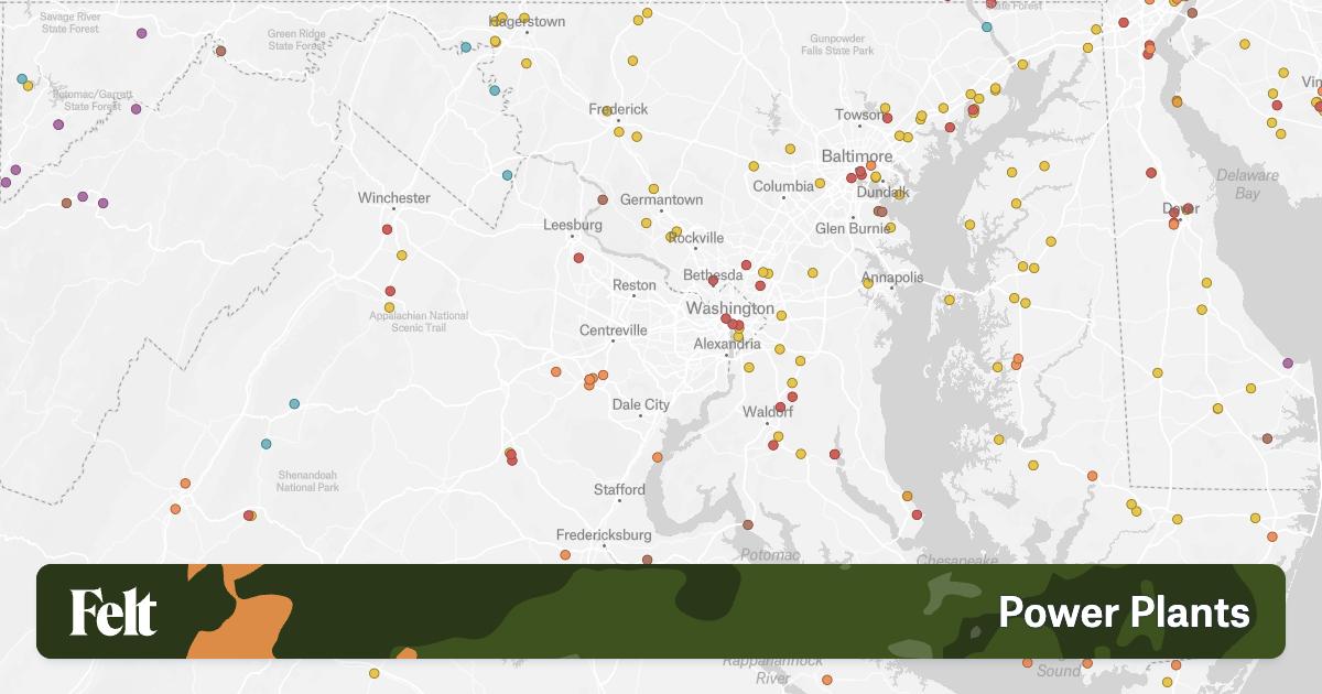 Power plants in Maryland