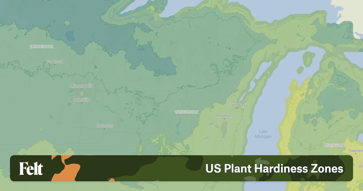 Plant Hardiness Zones in Wisconsin