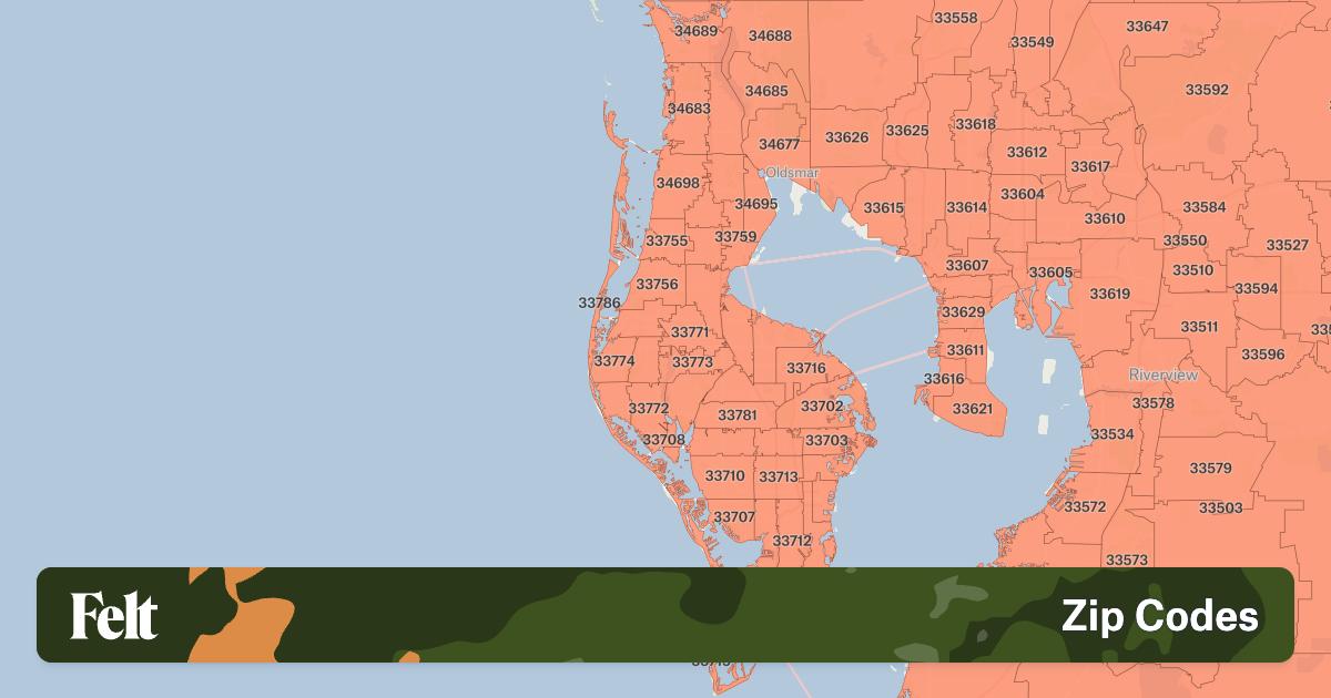Zip Codes In Pinellas County Florida