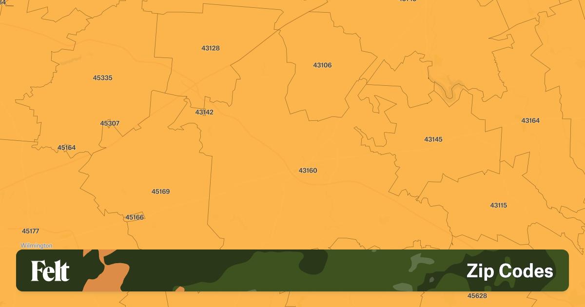 ZIP Codes in Fayette County, Ohio
