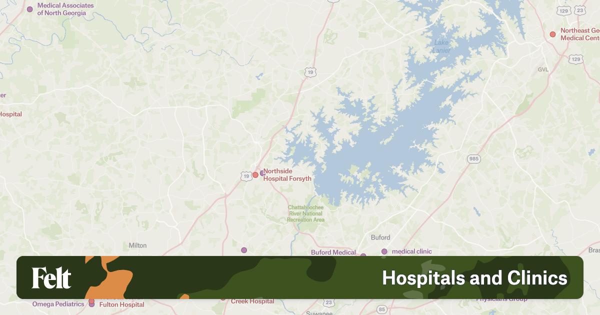 Hospitals and clinics in Forsyth County, Georgia