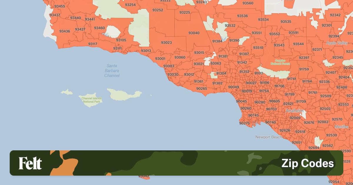 ZIP Codes in Ventura County, California