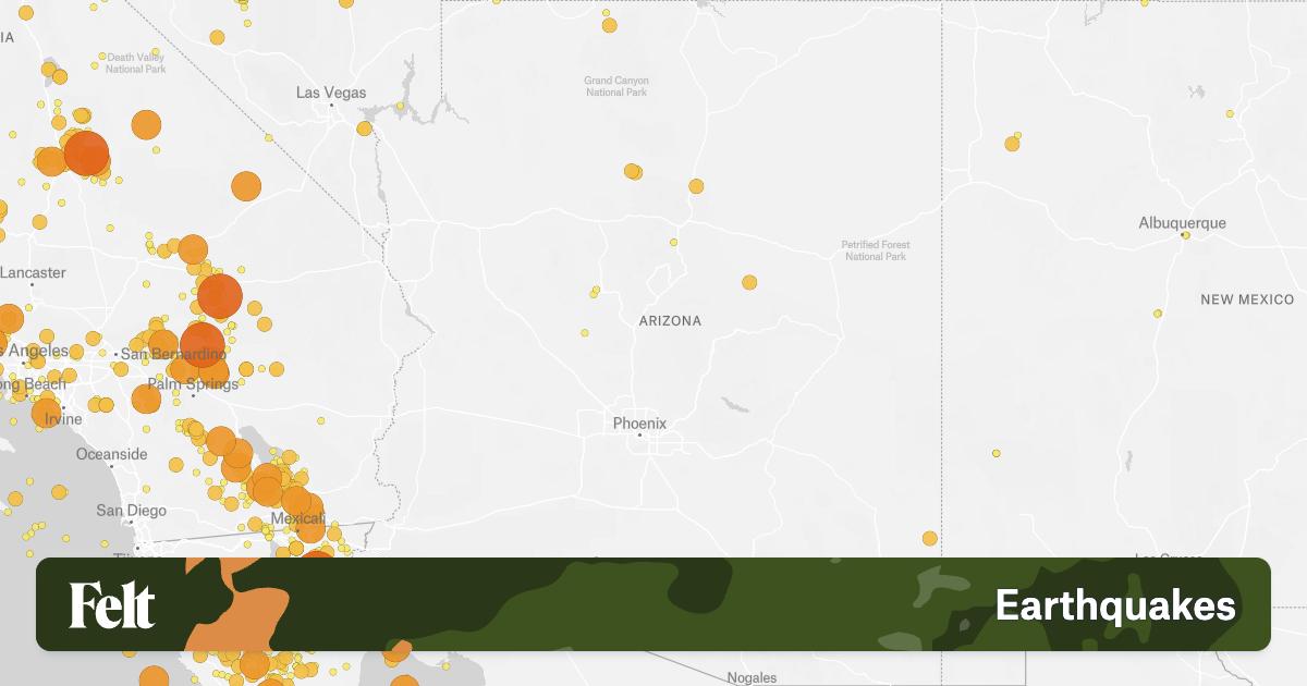 Earthquakes in Arizona