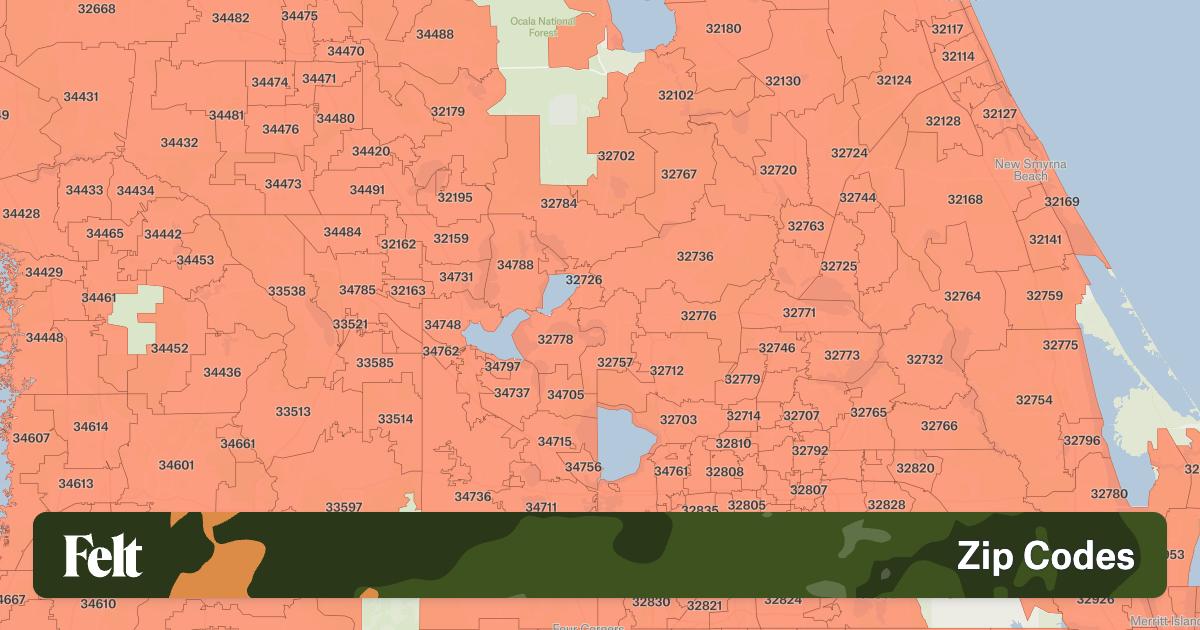 ZIP Codes in Lake County, Florida