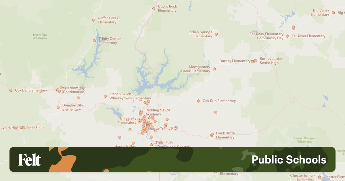 US Public Schools in Shasta County, California