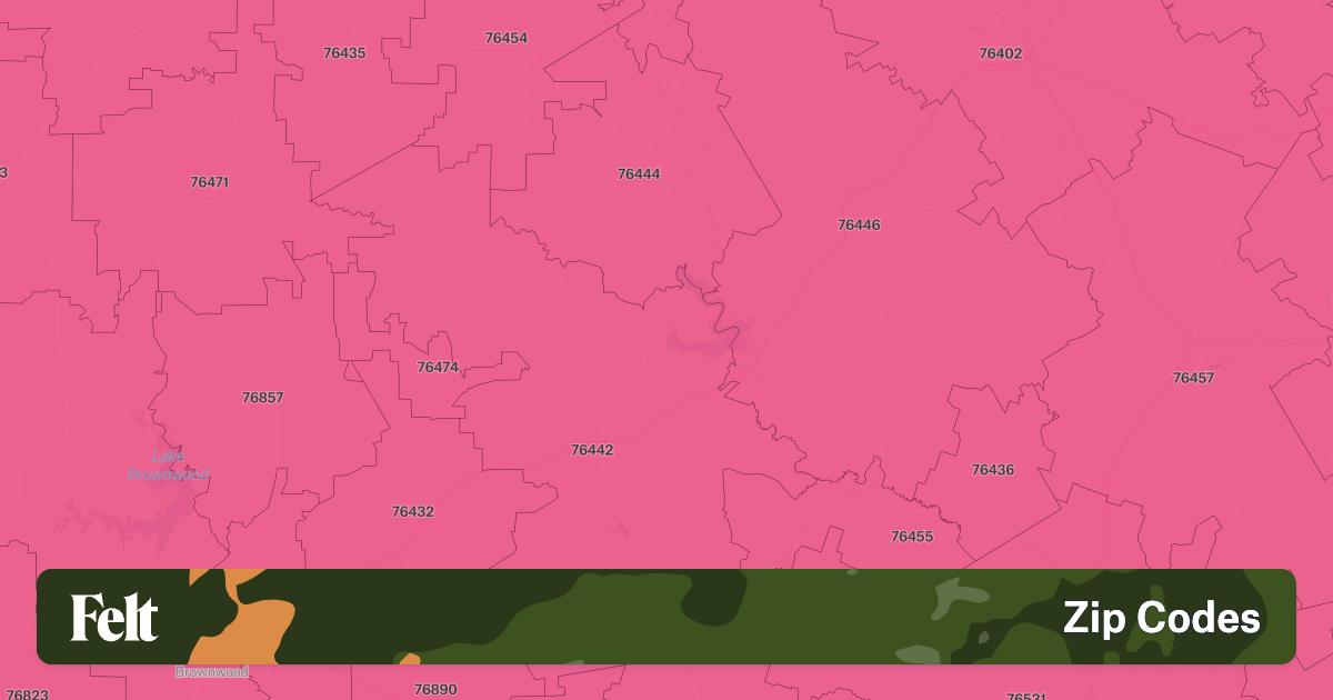 ZIP Codes in Comanche County, Texas