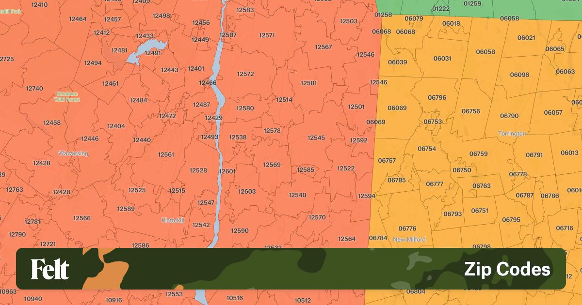 ZIP Codes in Dutchess County, New York
