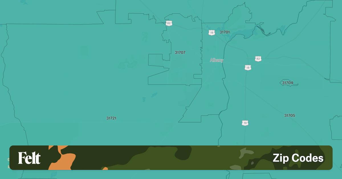 ZIP Codes in Dougherty County, Georgia