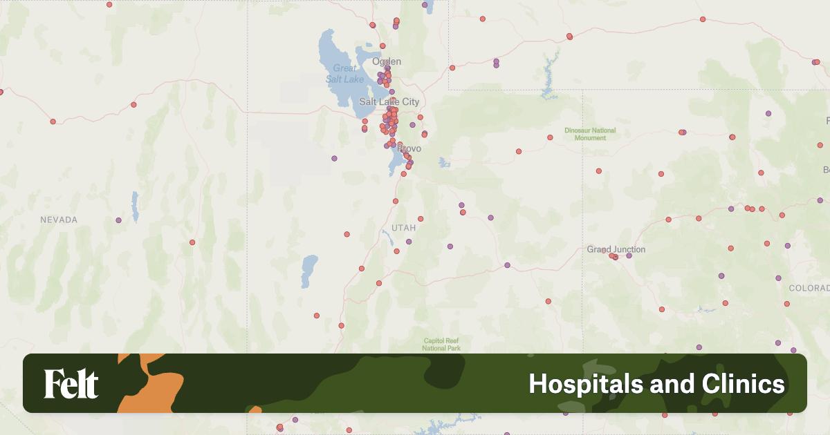 Hospitals and clinics in Utah