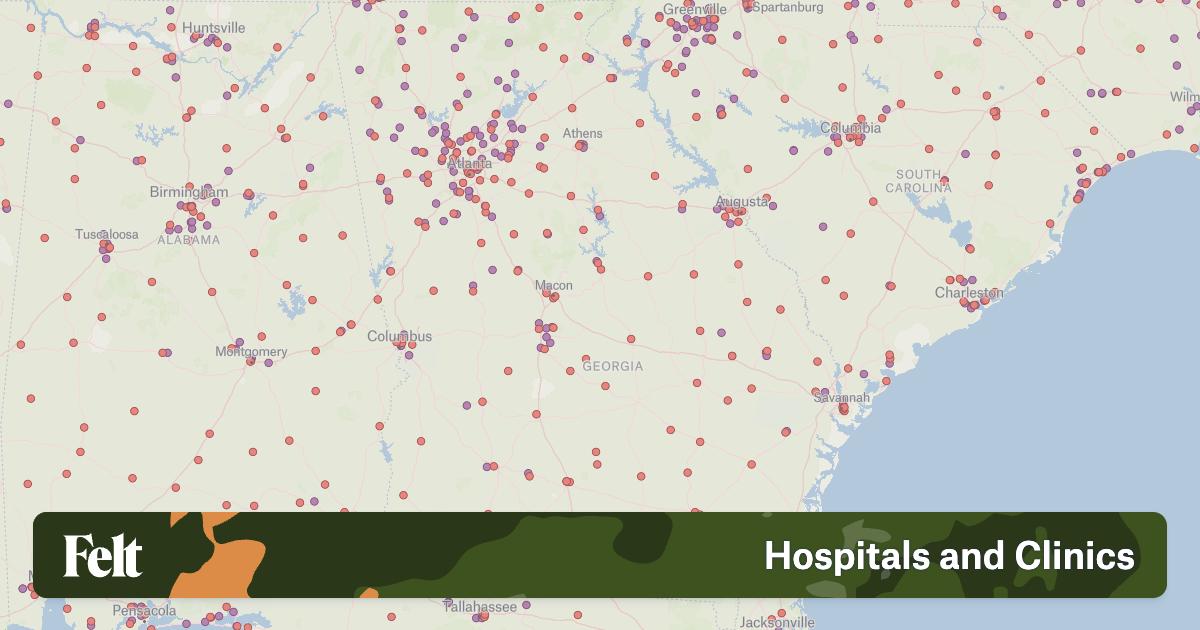 Hospitals and clinics in Georgia