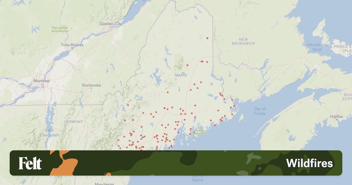 Wildfires in Maine