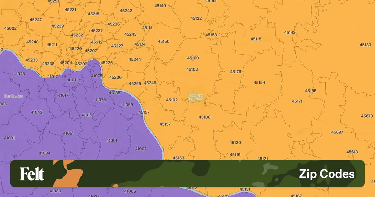 ZIP Codes in Clermont County, Ohio
