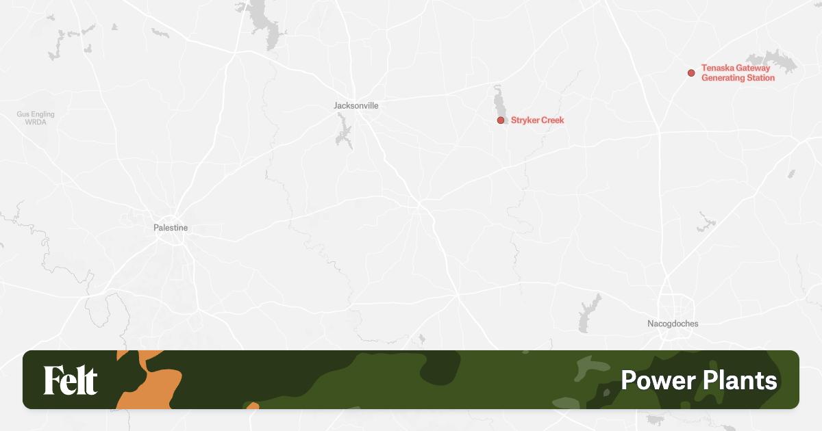Power plants in Cherokee County, Texas