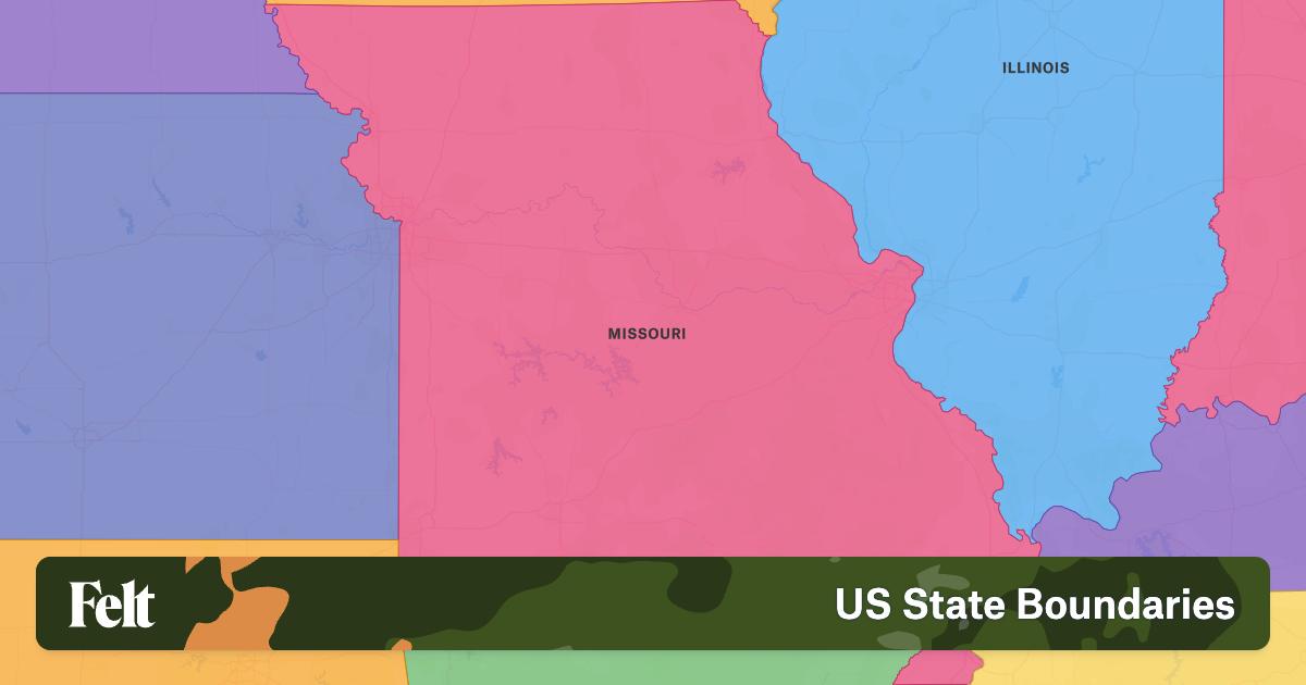 State Boundaries in Missouri