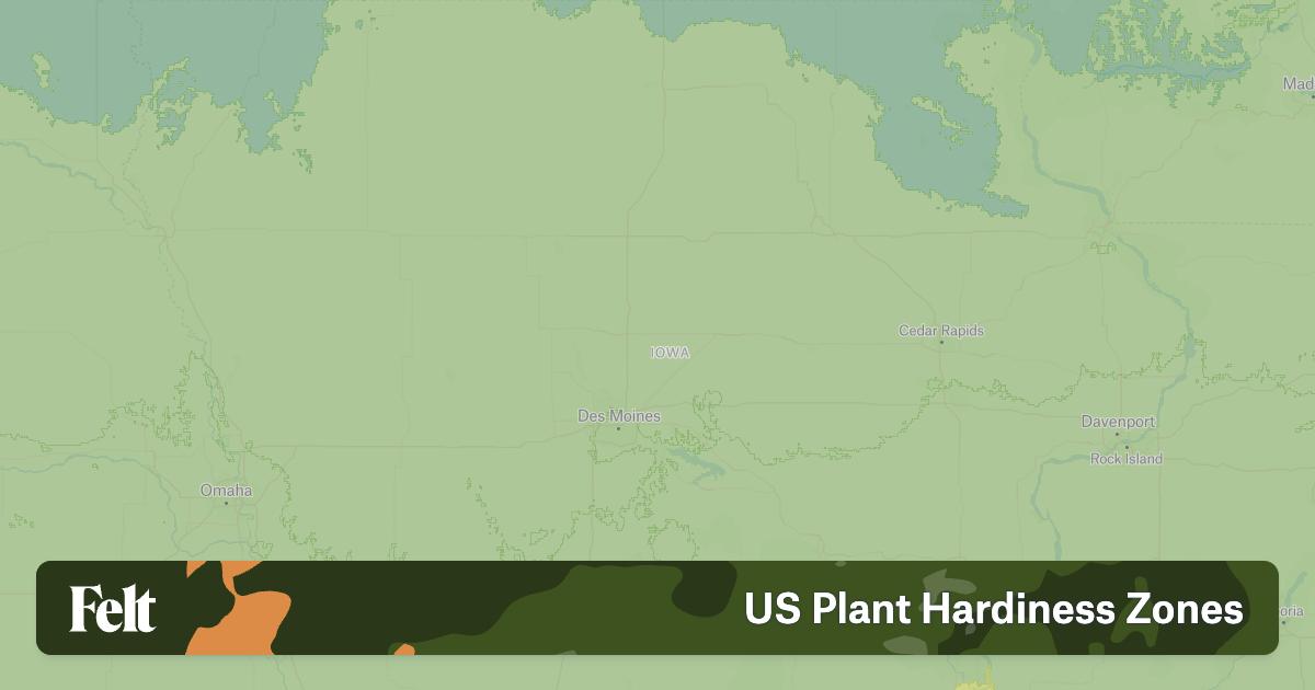 Plant Hardiness Zones in Iowa