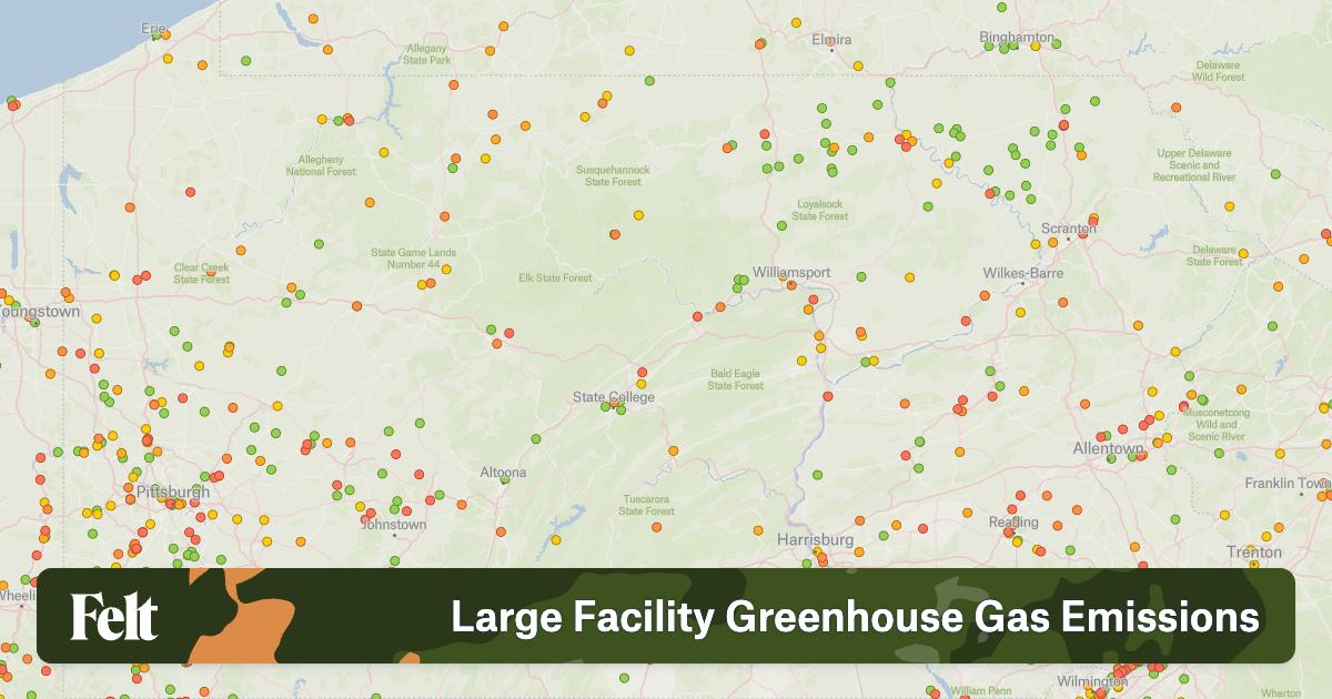 Greenhouse Gas Emissions in Pennsylvania