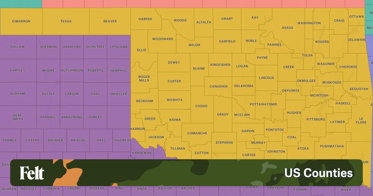 Counties in Oklahoma