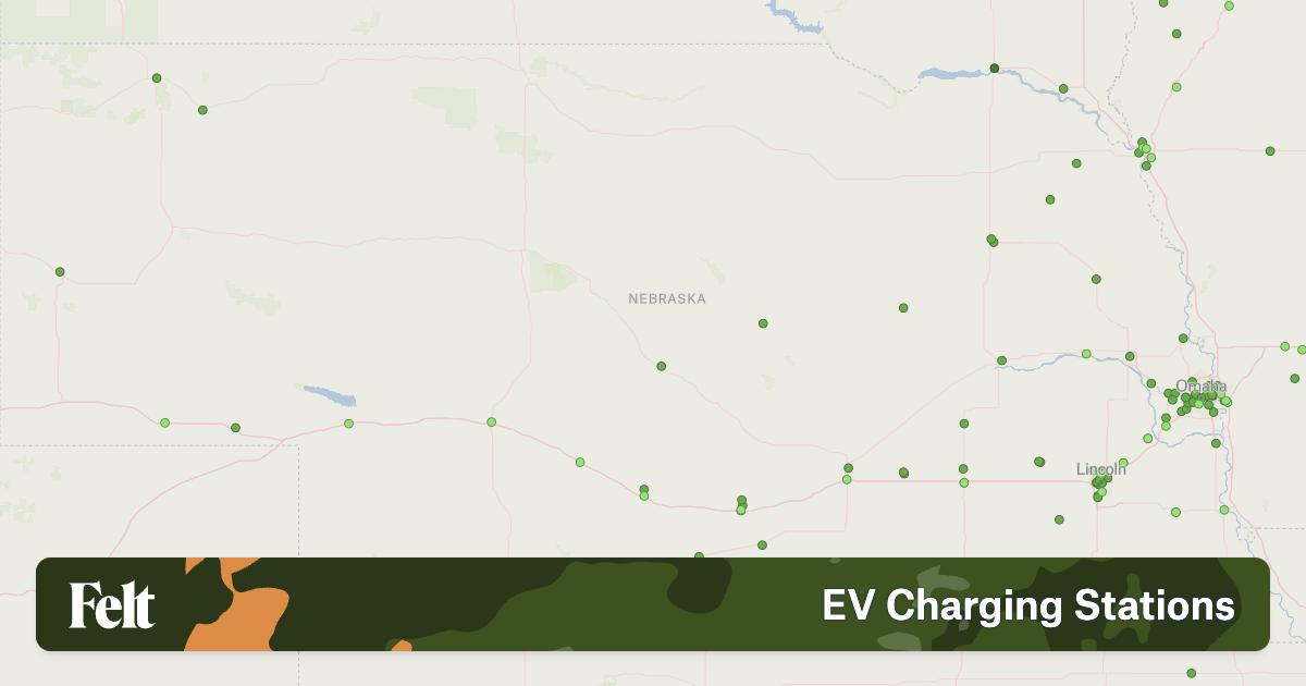Electric Vehicle Charging Stations in Nebraska