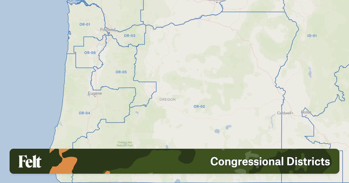 Congressional Districts in Oregon