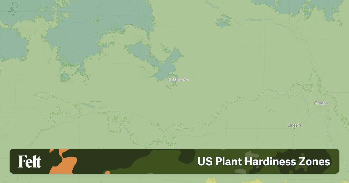 Plant Hardiness Zones in Nebraska