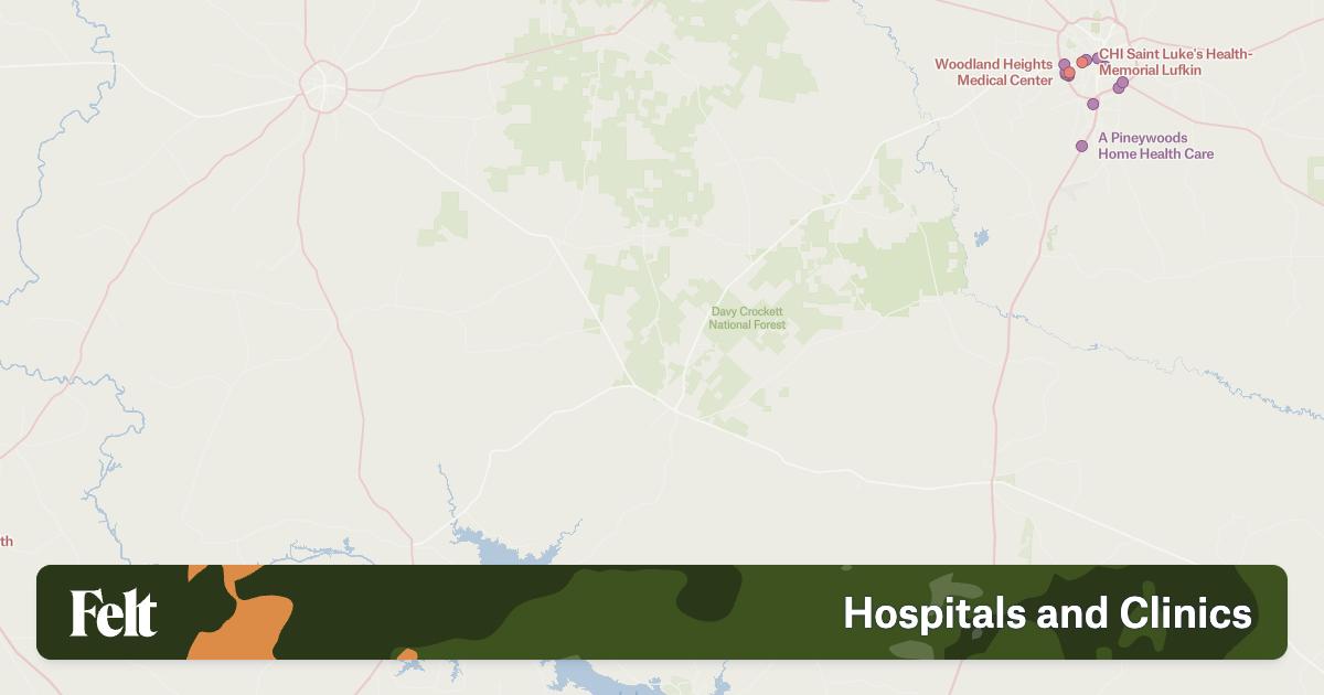 Hospitals and clinics in Trinity County, Texas