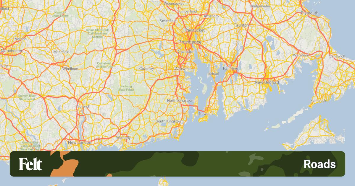 Roads in Rhode Island