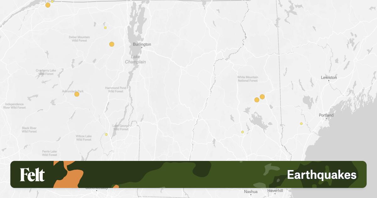 Earthquakes in Vermont