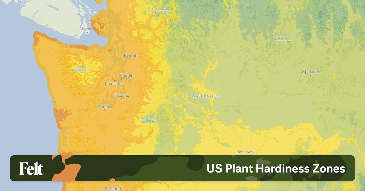 Plant Hardiness Zones in Washington