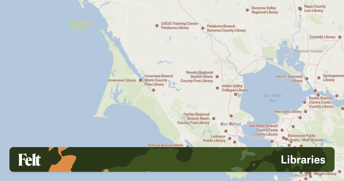 Libraries in Marin County, California