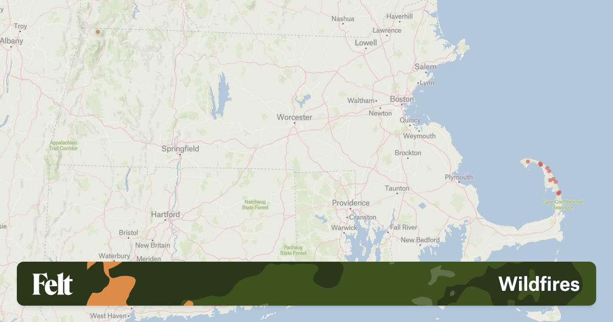 Wildfires in Massachusetts