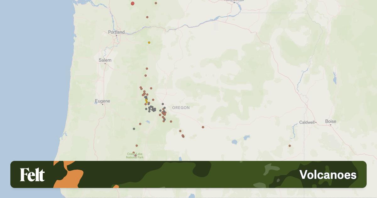 Volcanoes in Oregon