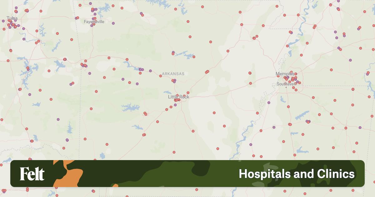 Hospitals and clinics in Arkansas