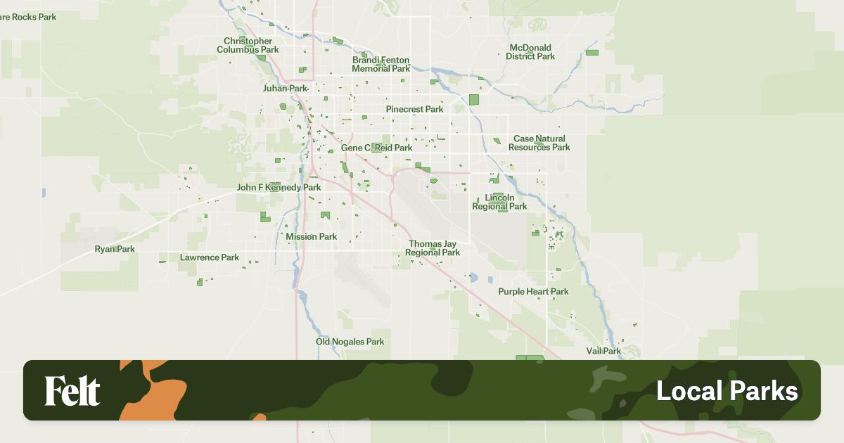 Local Parks in the city of Tucson, Arizona