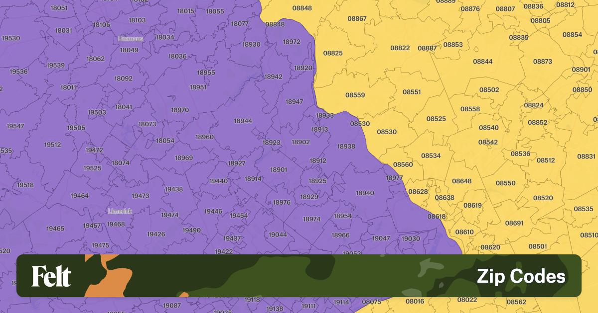 ZIP Codes in Bucks County, Pennsylvania