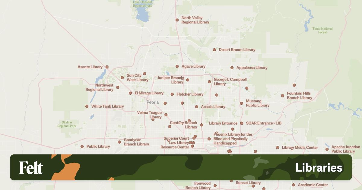 Libraries in the city of Phoenix, Arizona