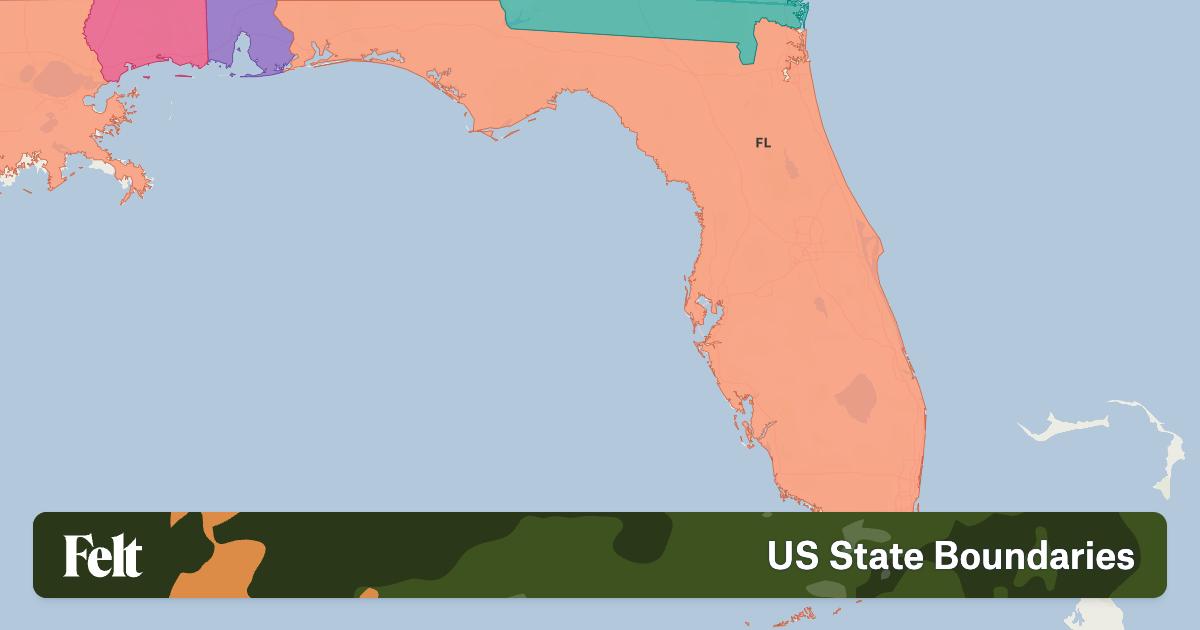 State Boundaries in Florida