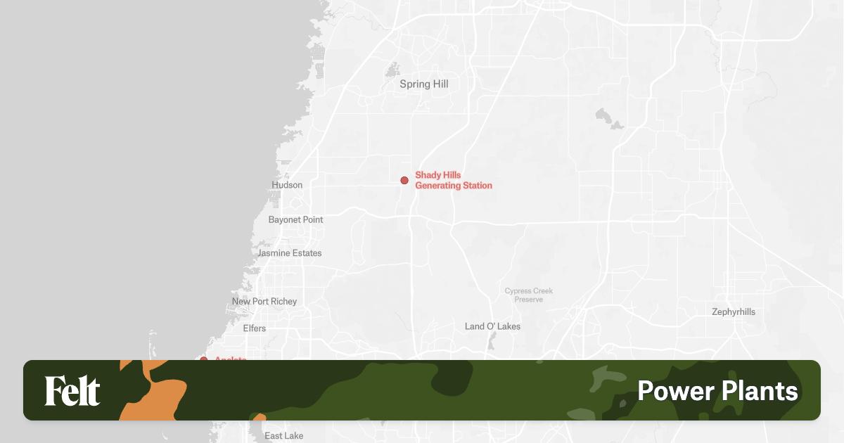 Power plants in Pasco County, Florida