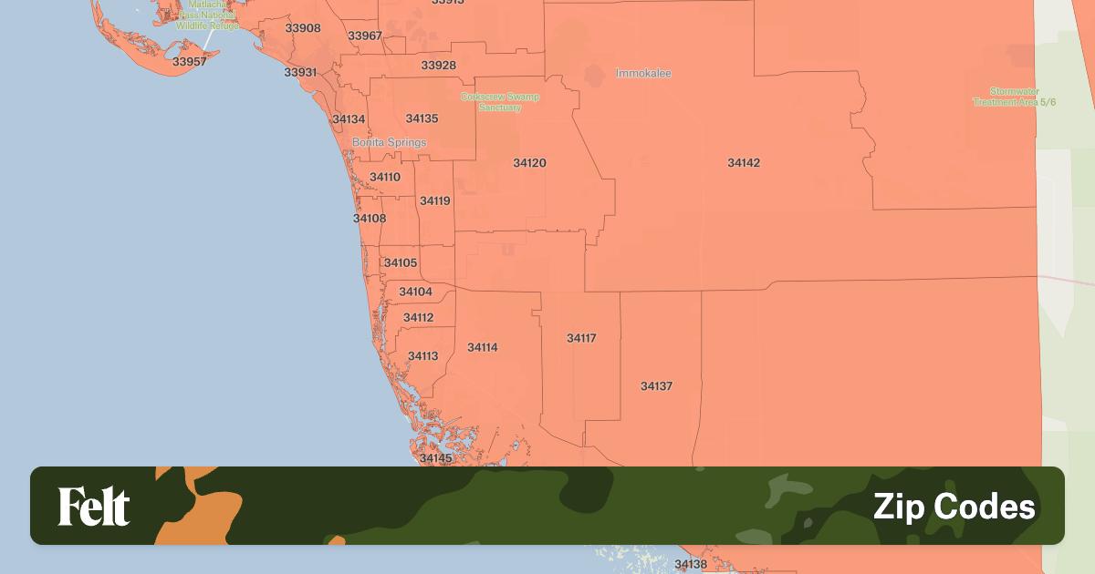 ZIP Codes in Collier County, Florida