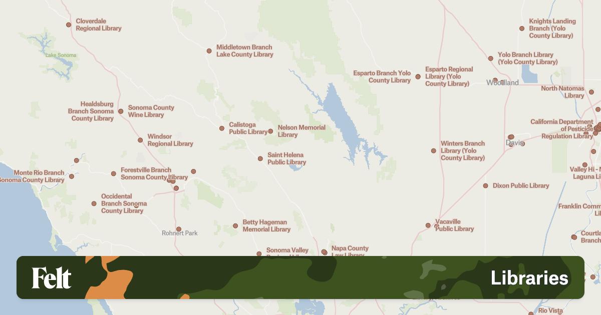 Libraries in Napa County, California
