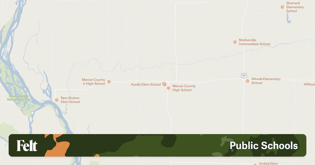 US Public Schools in Mercer County, Illinois