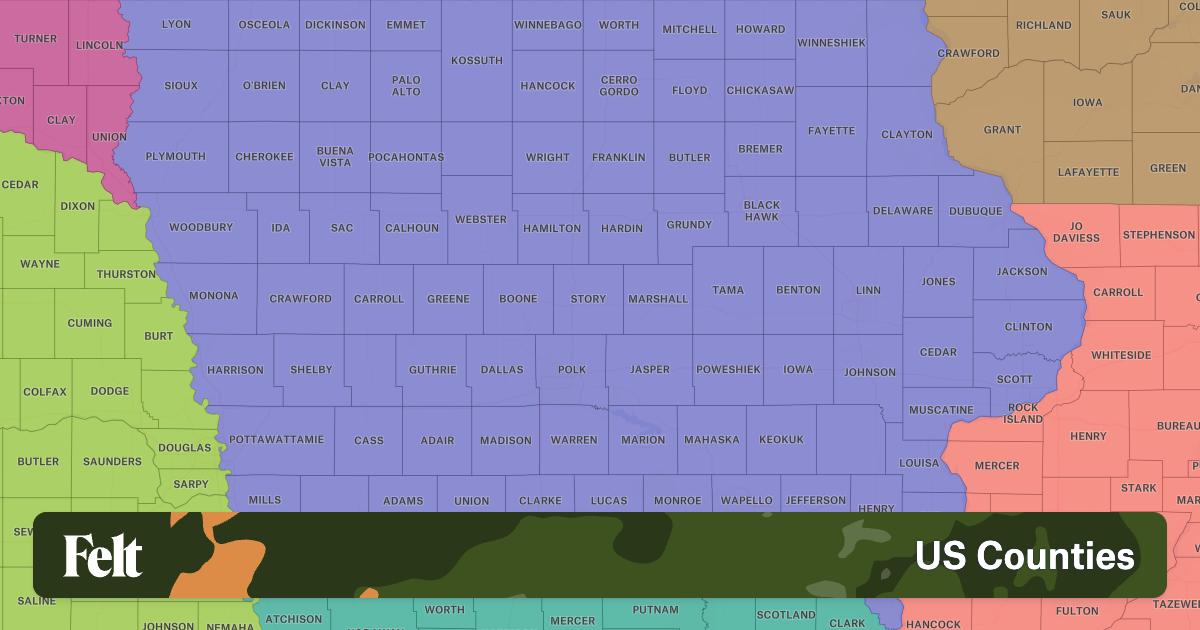 Counties in Iowa
