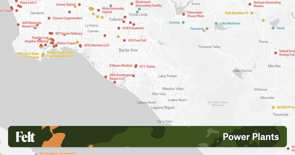 Power plants in Orange County, California