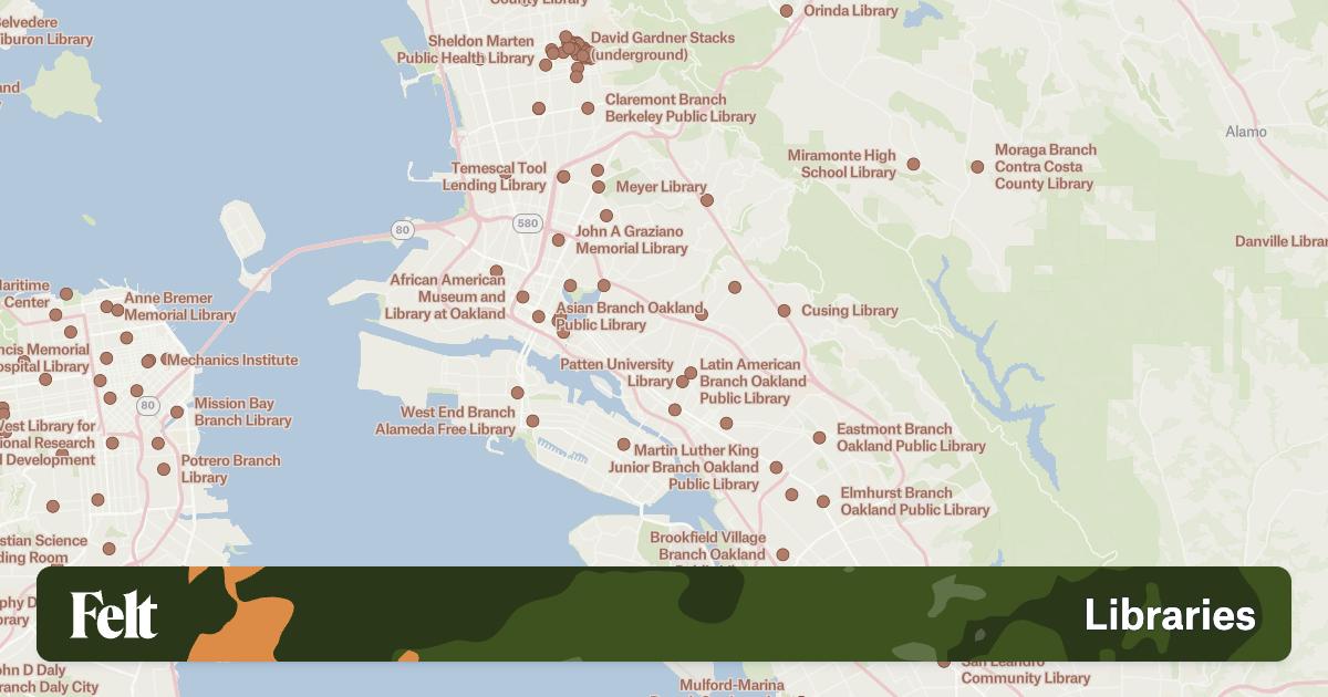 Libraries in the city of Oakland, California