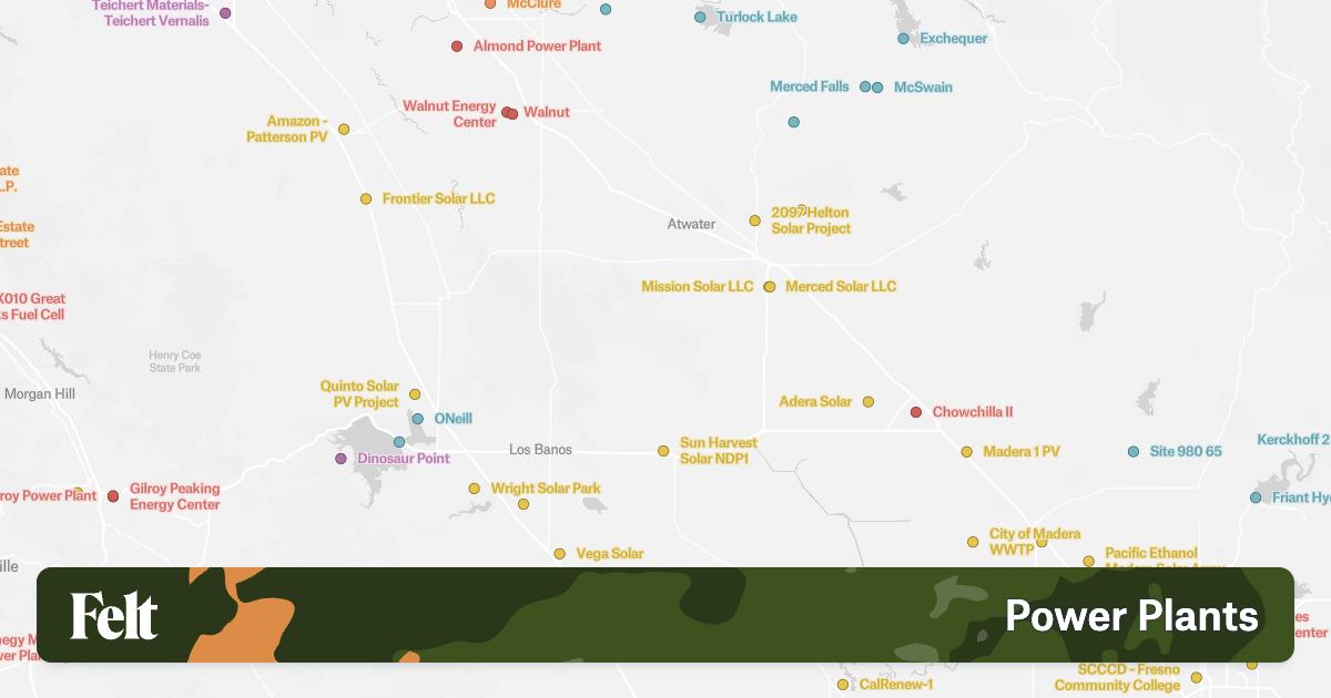 Power plants in Merced County, California