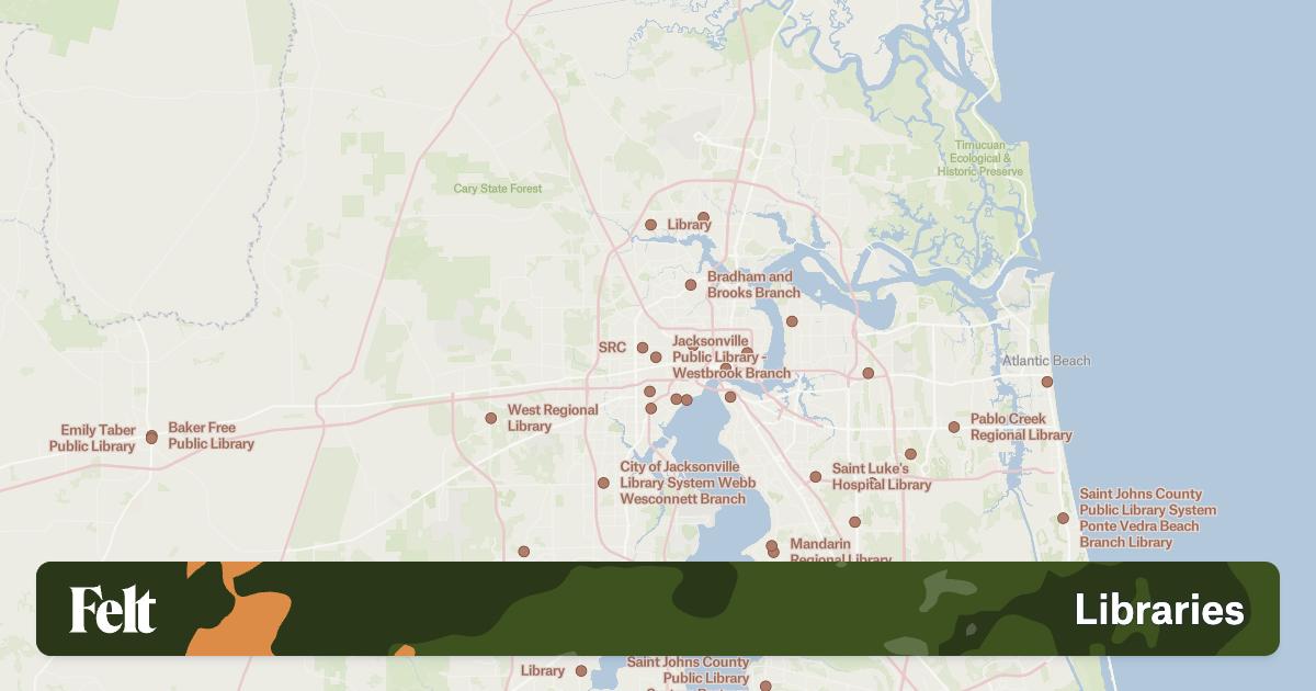 Libraries in the city of Jacksonville, Florida