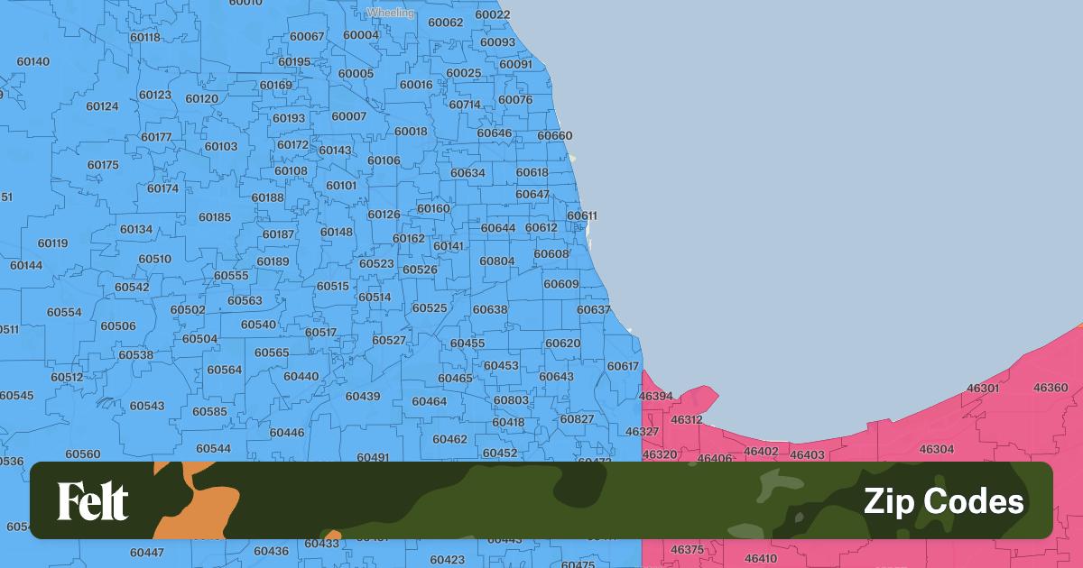 ZIP Codes in Cook County, Illinois