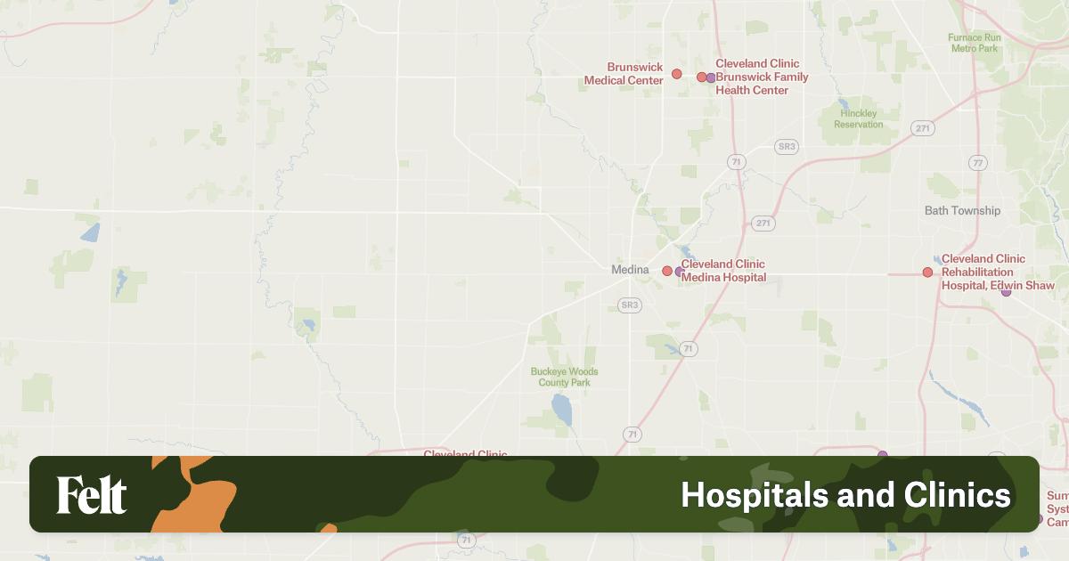 Hospitals and clinics in Medina County, Ohio