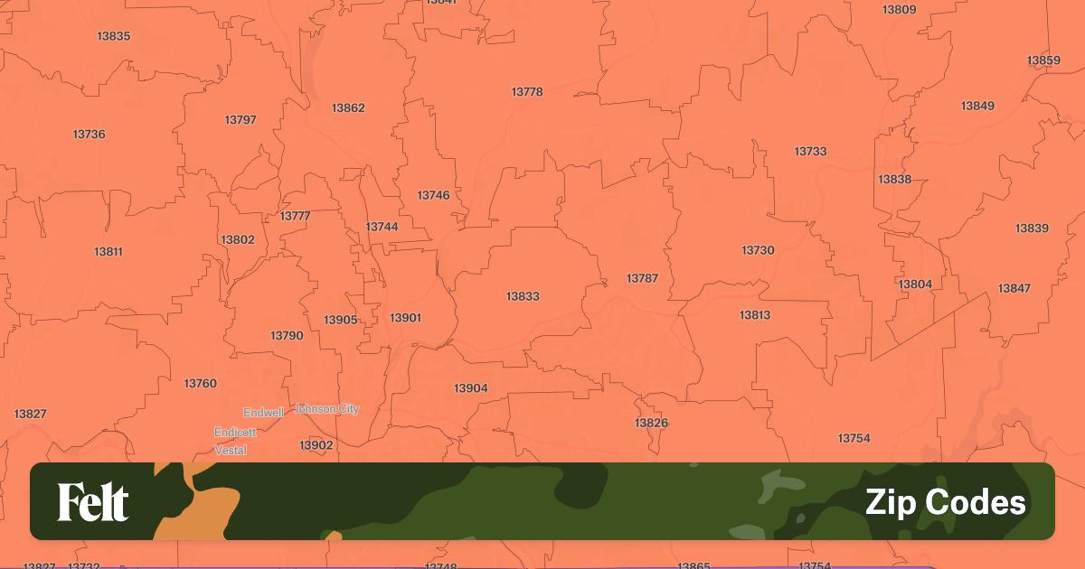 ZIP Codes in Broome County, New York