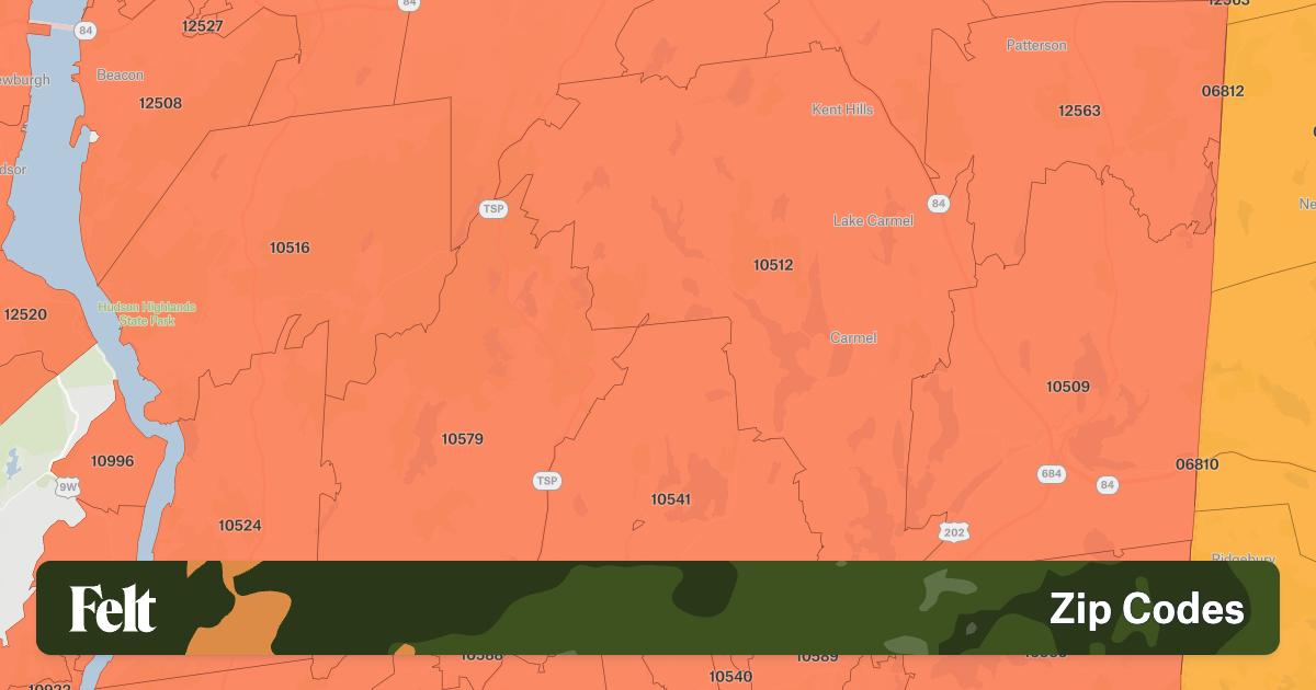 ZIP Codes in Putnam County, New York