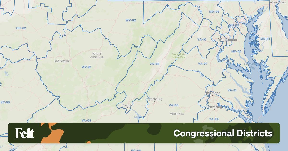 Congressional Districts in Virginia